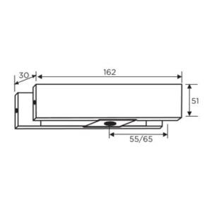 Ozone Top Patch for Glass Door OPF-2-STD-SSS – Crystal-India
