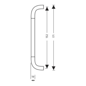 Ozone Shower Handle D Type for Shower Enclosures OGH-11-19 x 171 ...