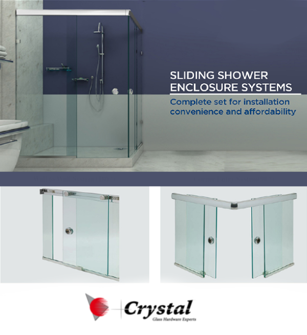 Bathroom Only One Fixed Glass Partition for WC - Crystal-India