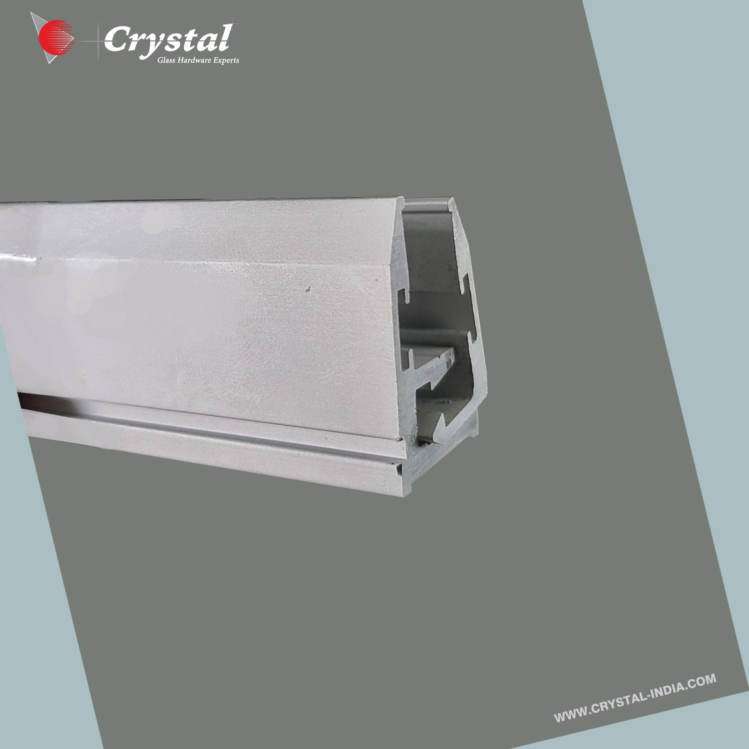 Glass Interlocking Aluminum Glazing Profile CAP-22 - Crystal-India