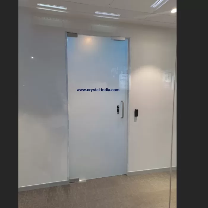 Frosted Glass Door With 12mm Glass Crystal India 9135